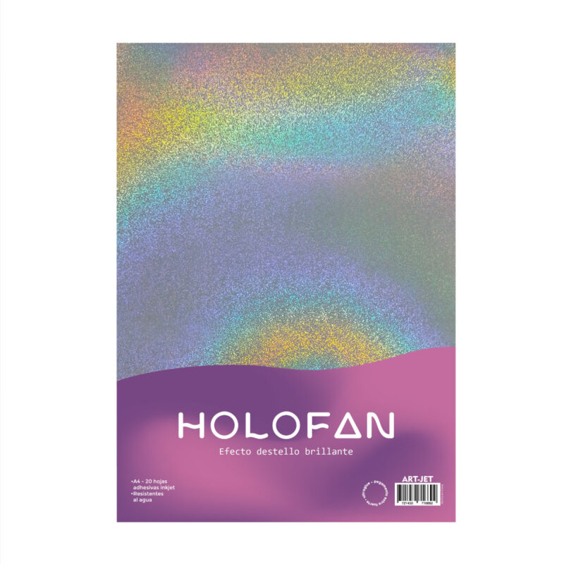 Stickers HOLOFAN Adhesivo Destello Brillante x 20 hojas – Insumos Abraham