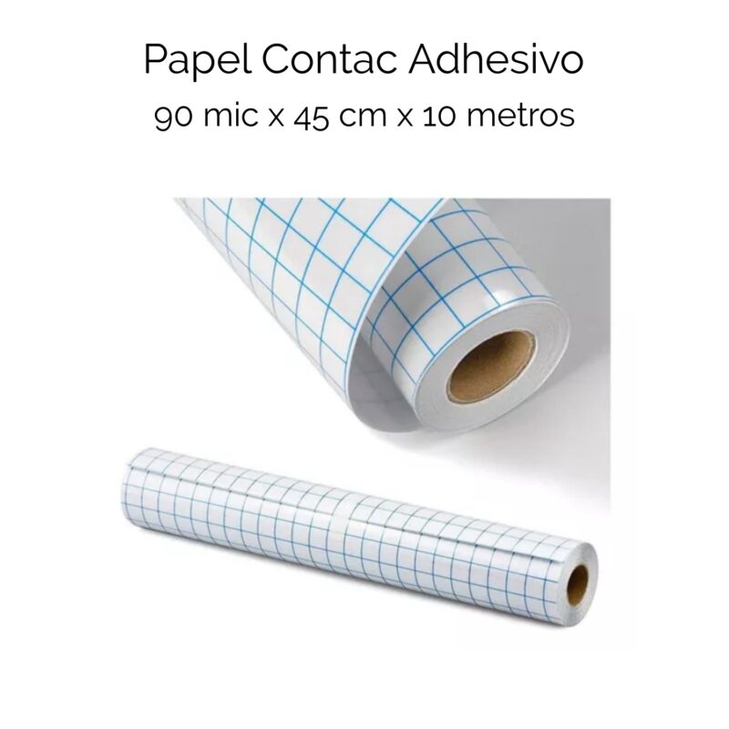 Papel Contac Adhesivo Transparente 45 cm x 1 metro – Insumos Abraham